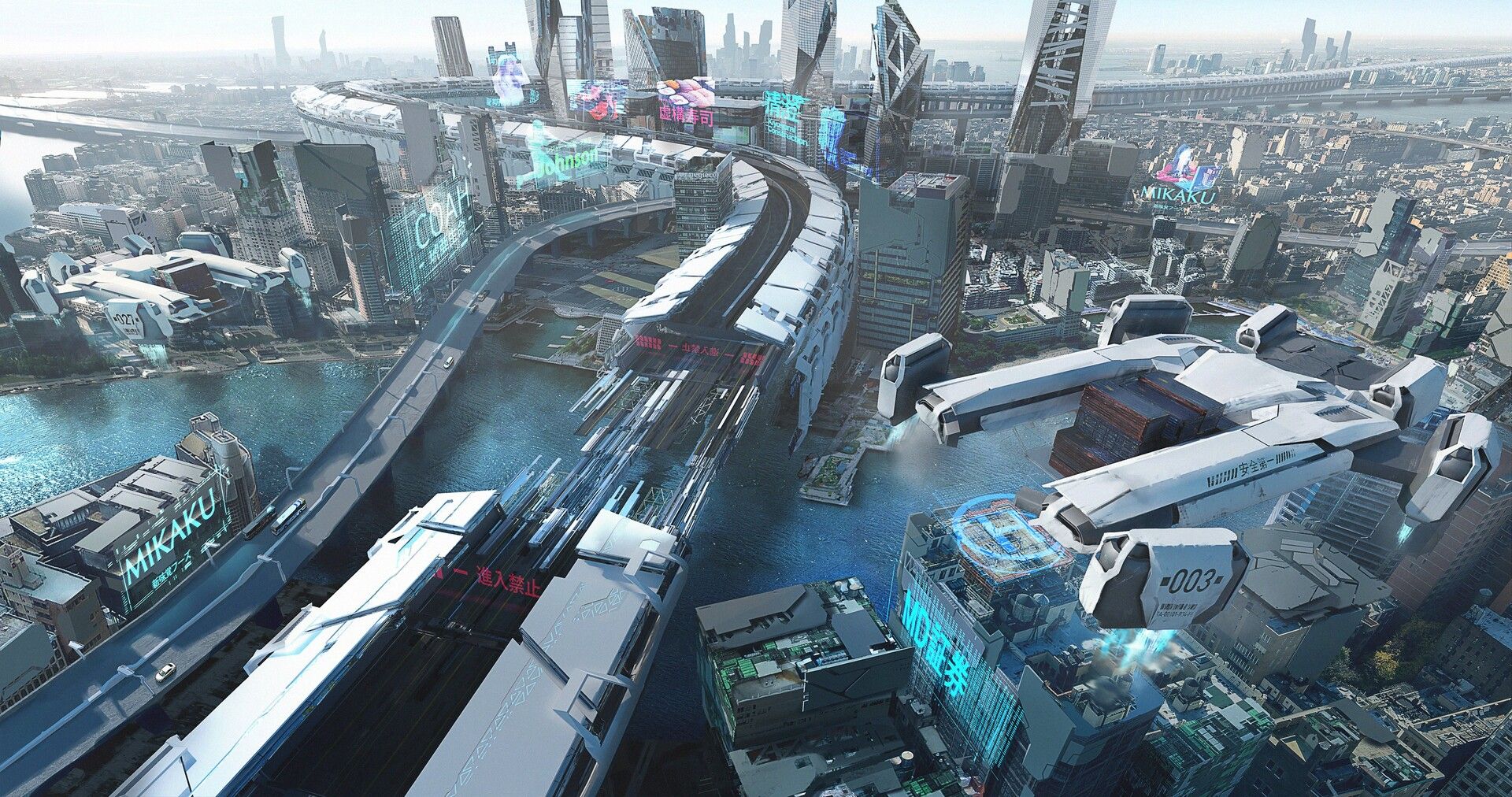 Futuristic City by Kenshiro Ishida | Scrolller