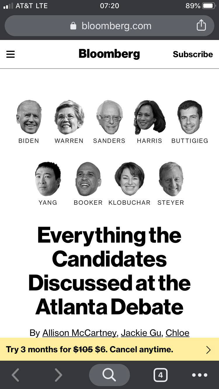 Gabbard is literally the only candidate on stage that was left out | Scrolller