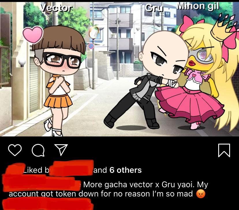 Gacha Despicable me yaoi girl is here again. Her account got taken down but she got a new ...