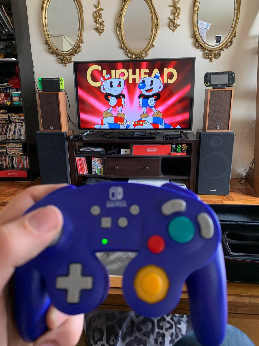 GameCube controller with cuphead it actually kinda works pretty good | Scrolller