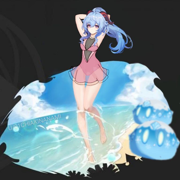 Ganyu Swimsuit Skin Edit | Scrolller