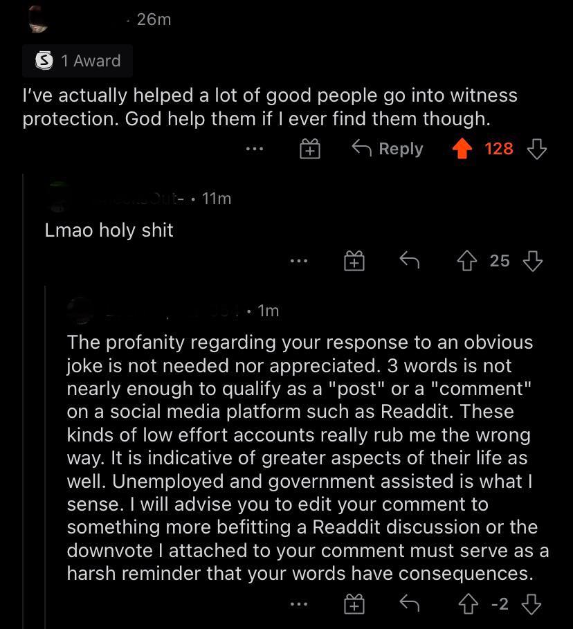 gatekeeping commenting on "readdit"... | Scrolller