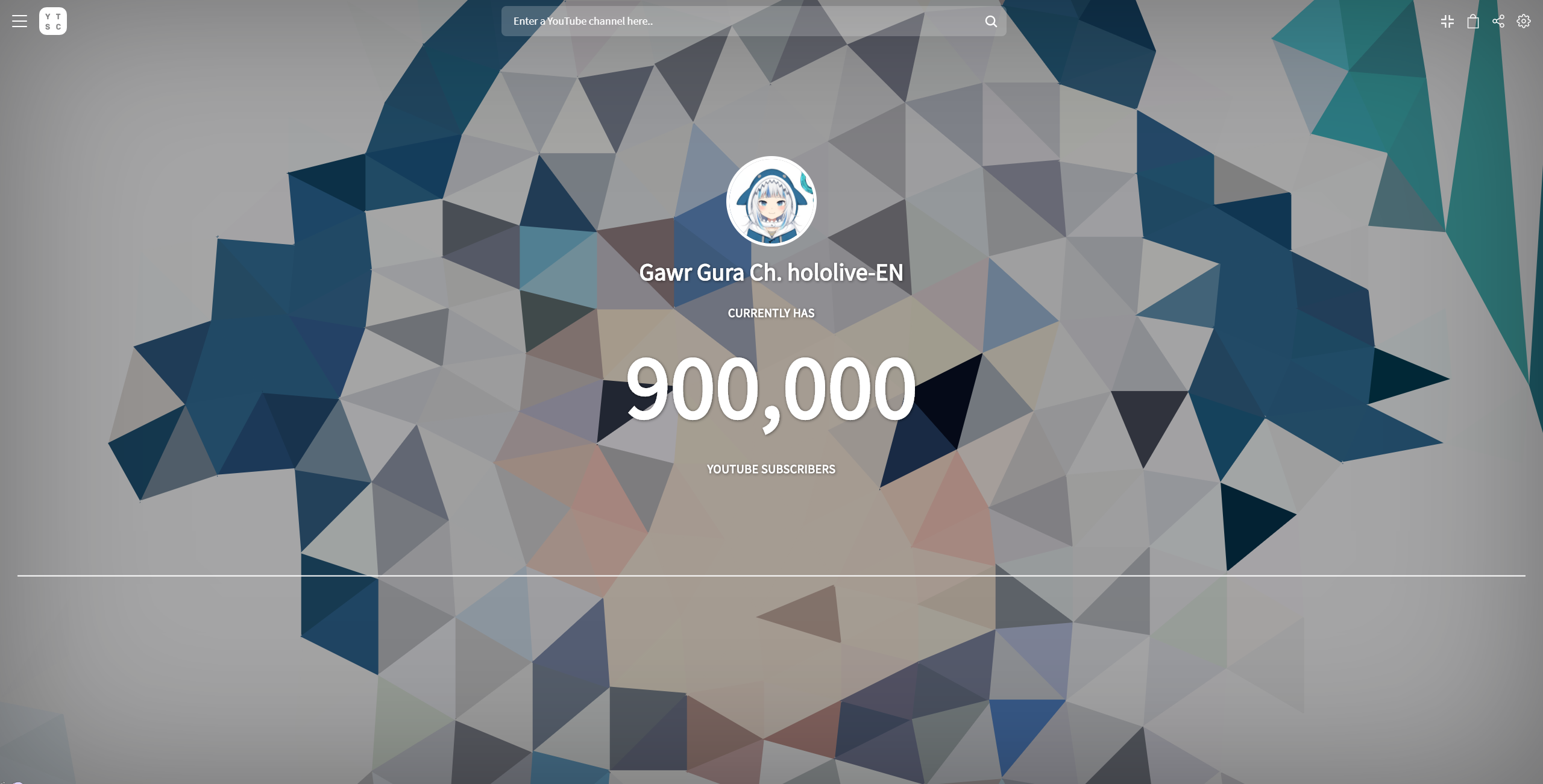 Gawr Gura has reached 900k subscribers! | Scrolller