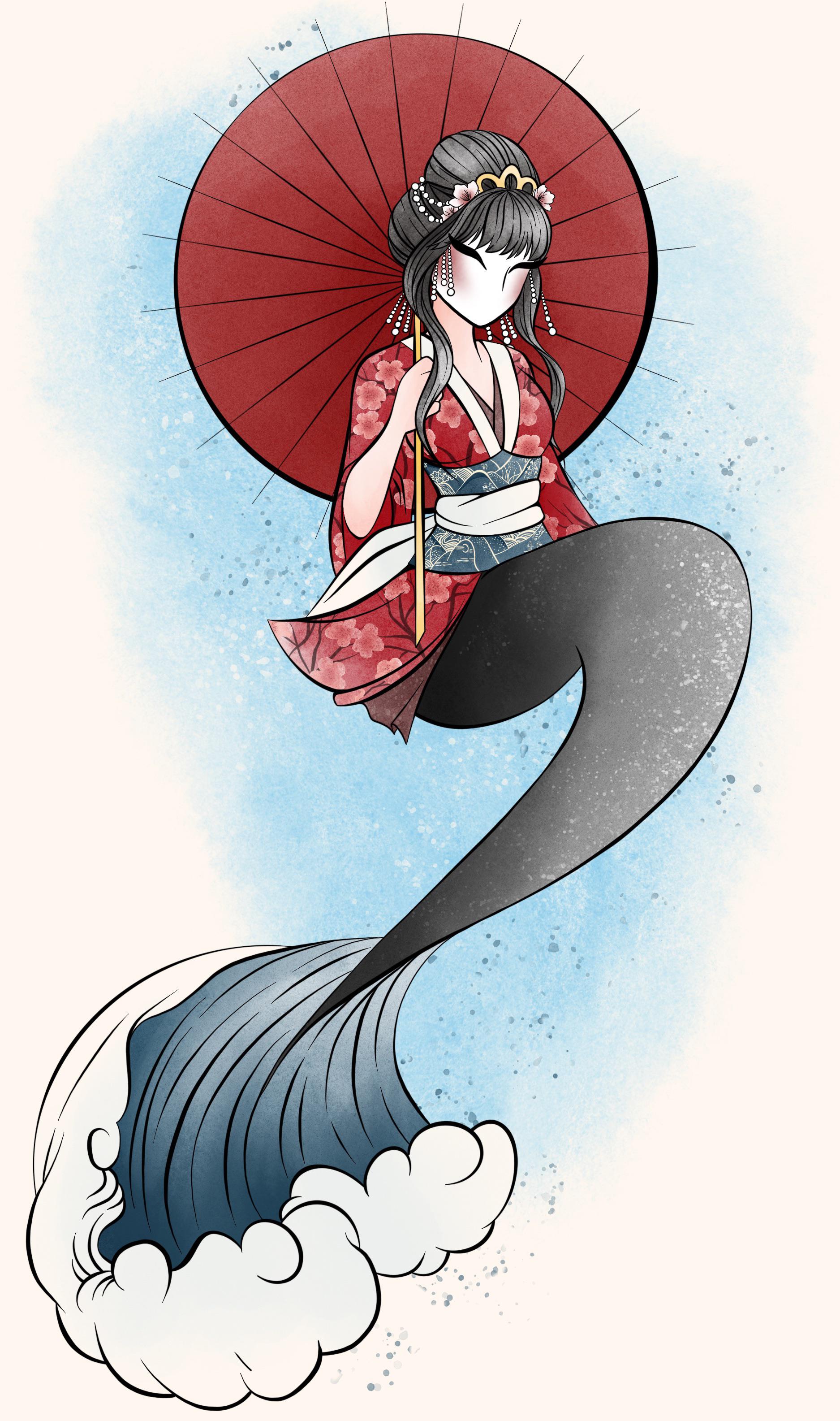 Geisha Mermaid | Scrolller