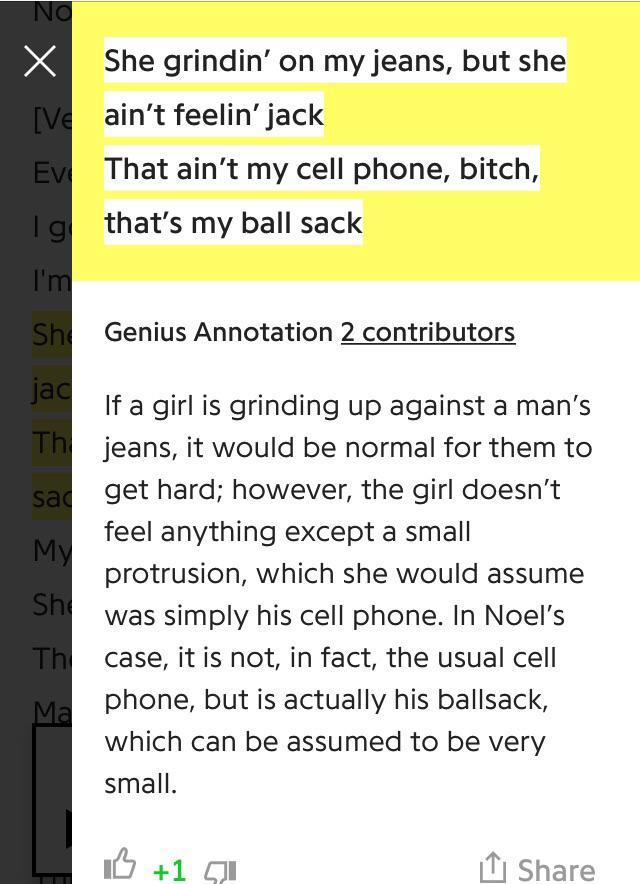 Genius over-explaining lyrics is my new favorite thing | Scrolller