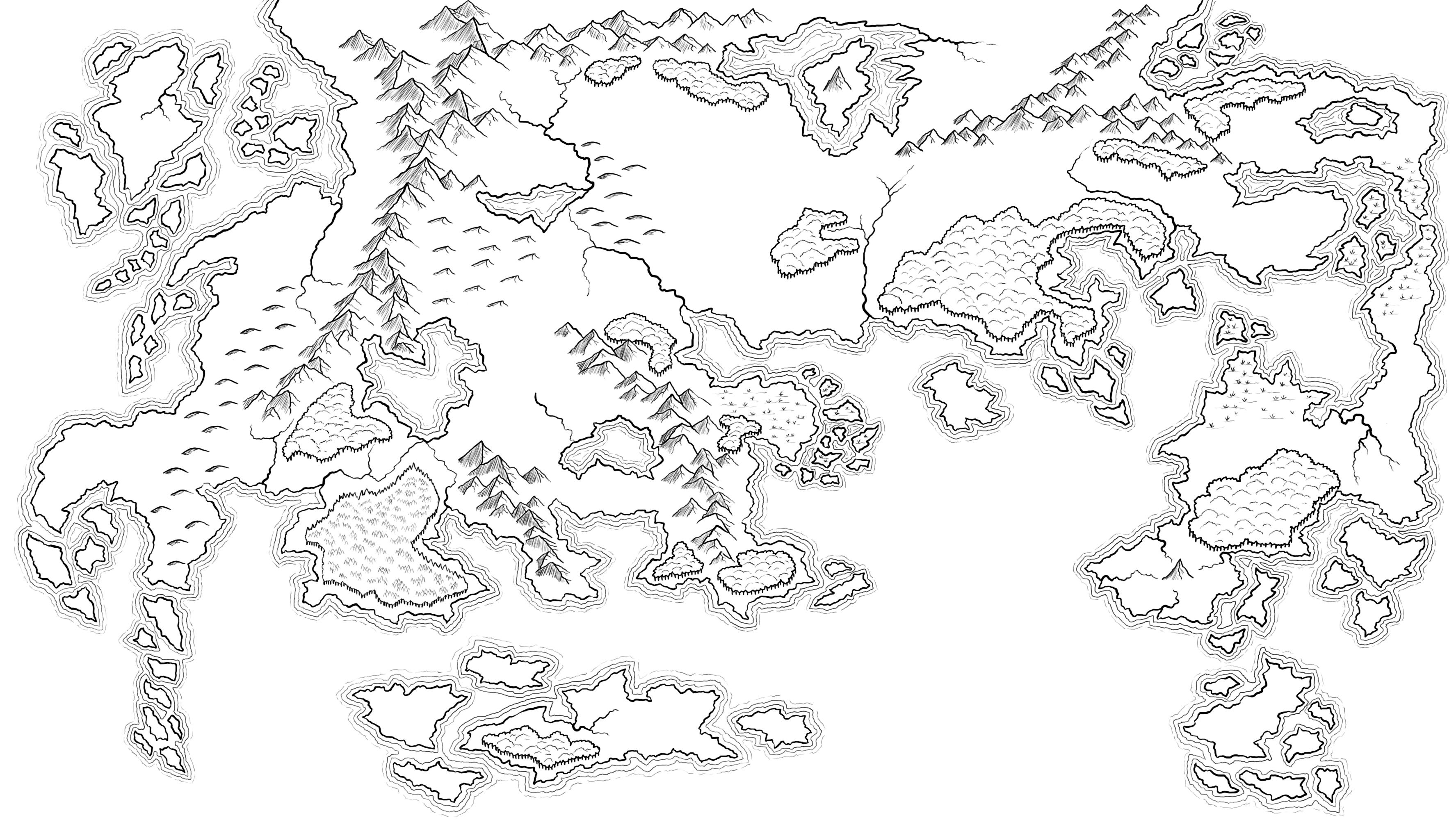 Geographical version of my map (no names) | Scrolller