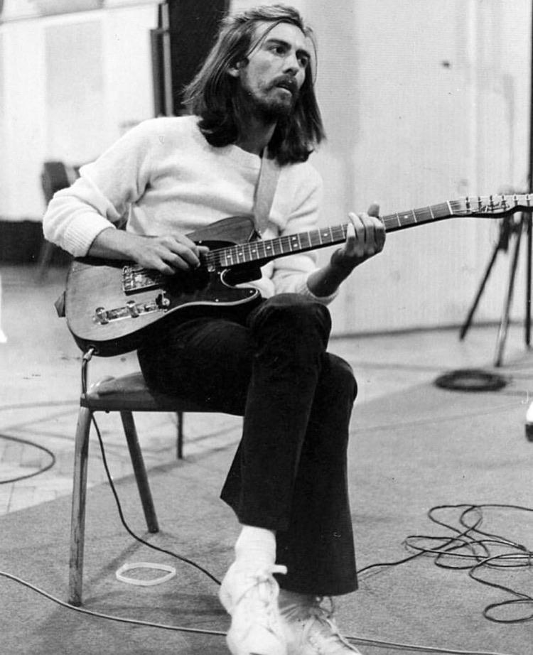 George during the Abbey Road sessions | Scrolller