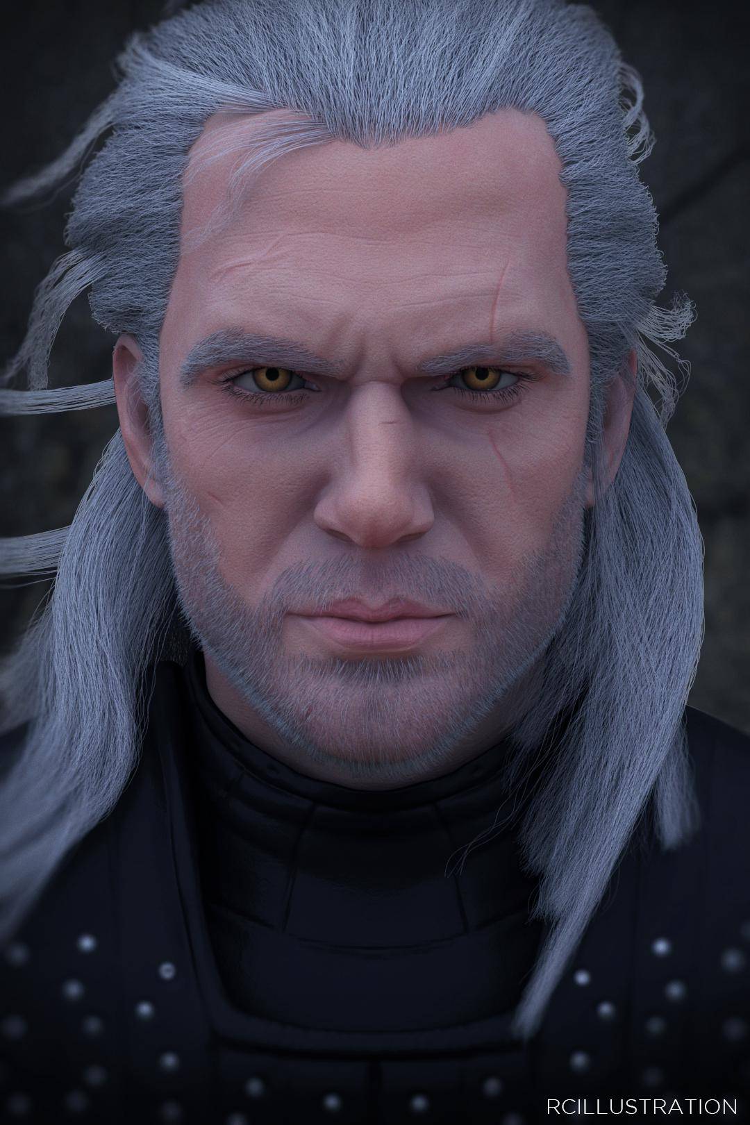 Geralt of Rivia. Rendered in Arnold | Scrolller
