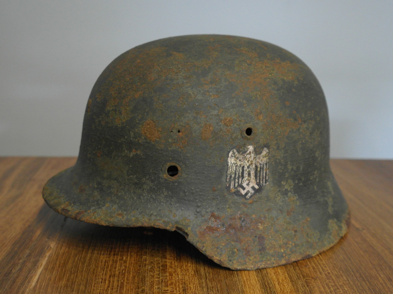 German M35 double decal helmet | Scrolller