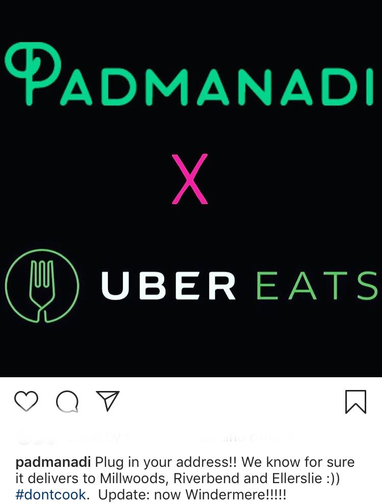 Get Padmanadi delivered by Uber Eats. West end locations just added! Share your Uber Eats code ...