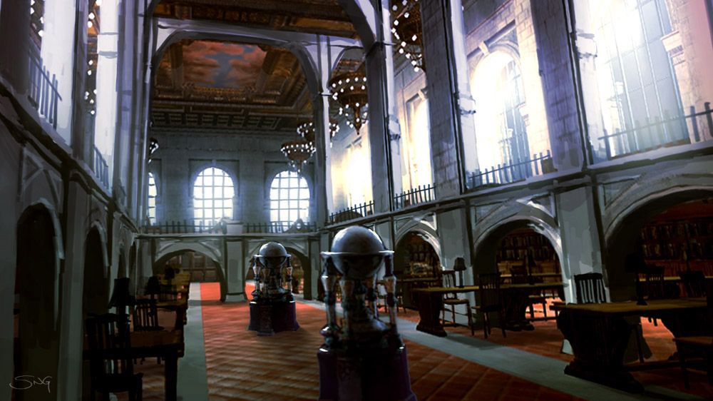 Ghost Busters Library Room Concept | Scrolller