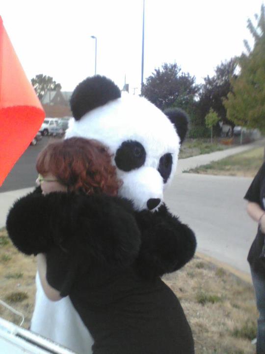 Girlfriend: Hug the panda. | Scrolller