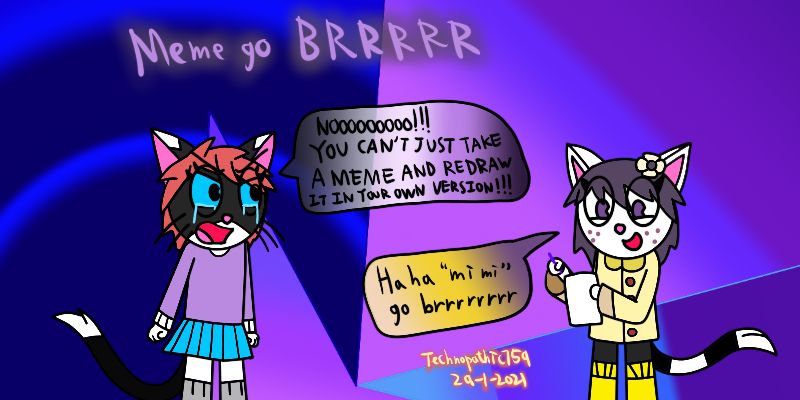 Go brrrrrrr [art by me] | Scrolller