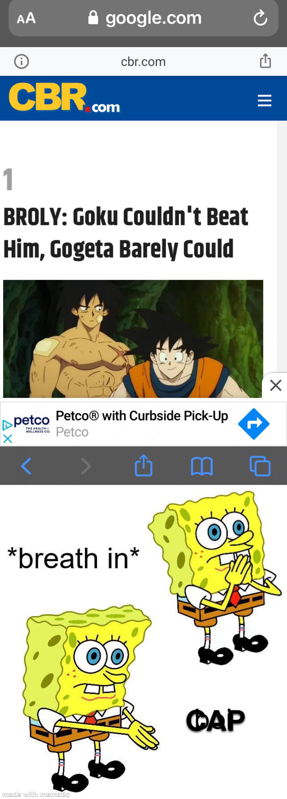 Gogeta clapped broly’s ass | Scrolller