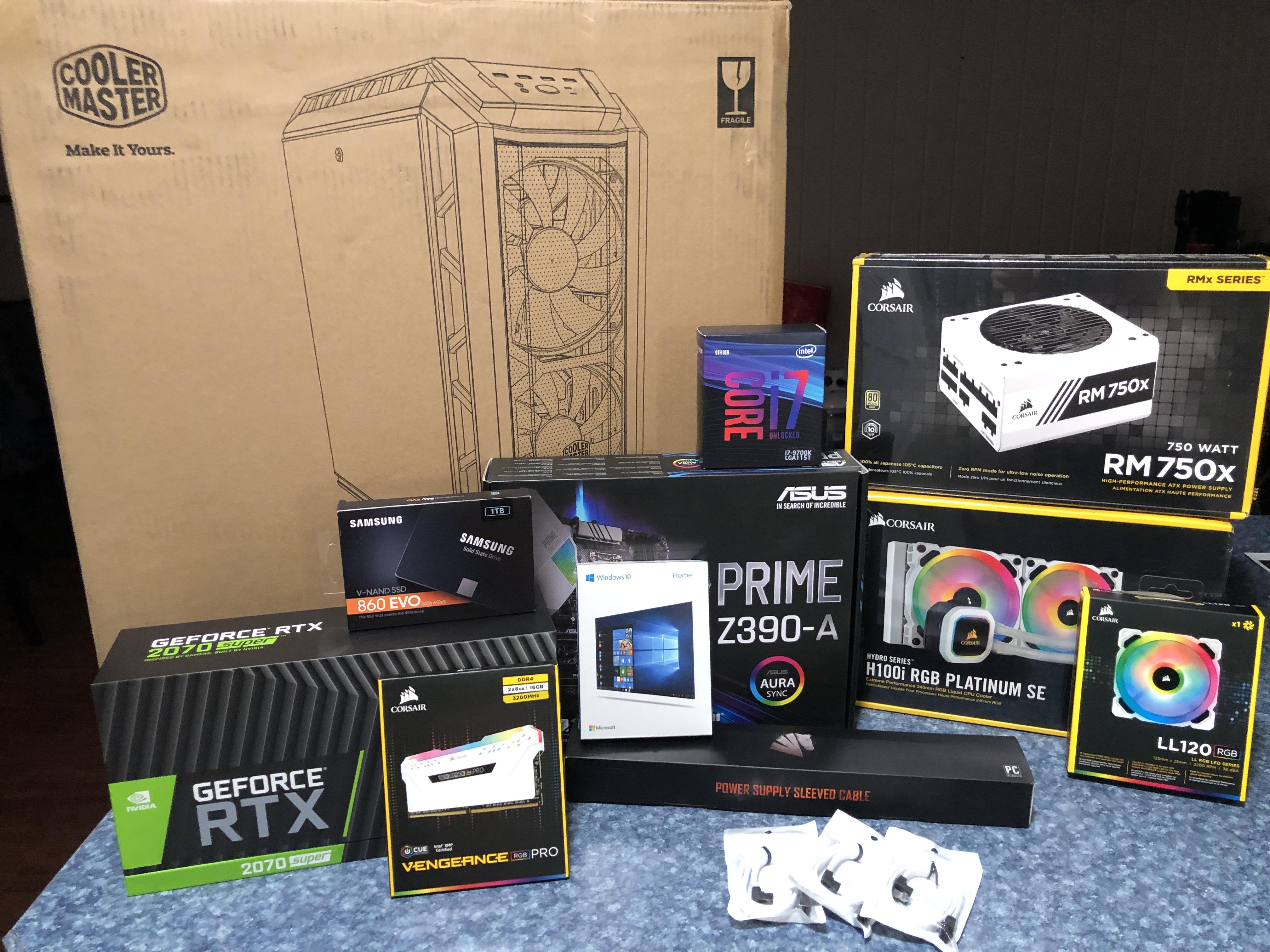 Going to be building my first computer as of tomorrow... pretty exuberant! Wish me luck! (Specs ...