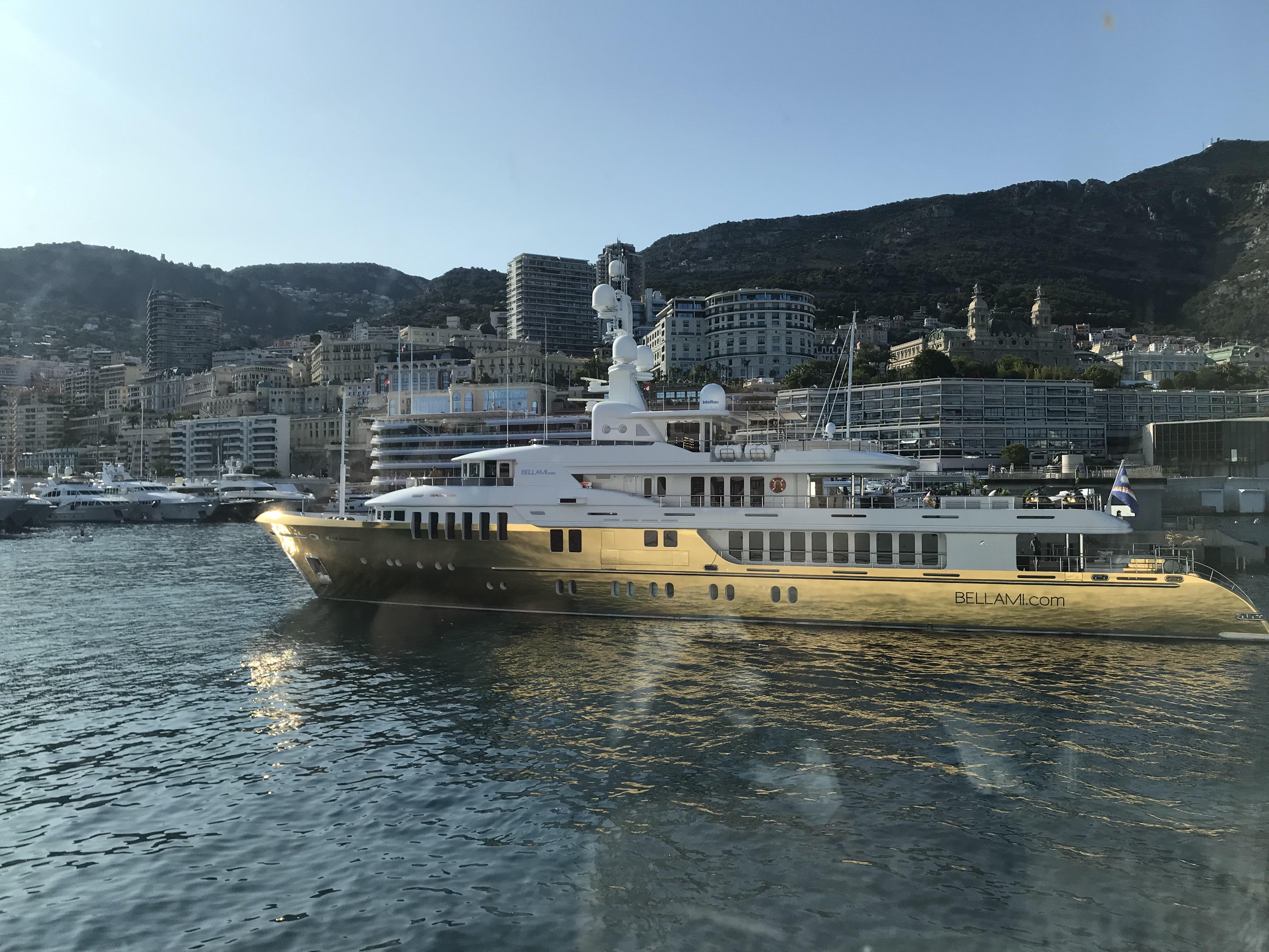 Gold Bellami yacht spotted in Monaco 🇲🇨 | Scrolller
