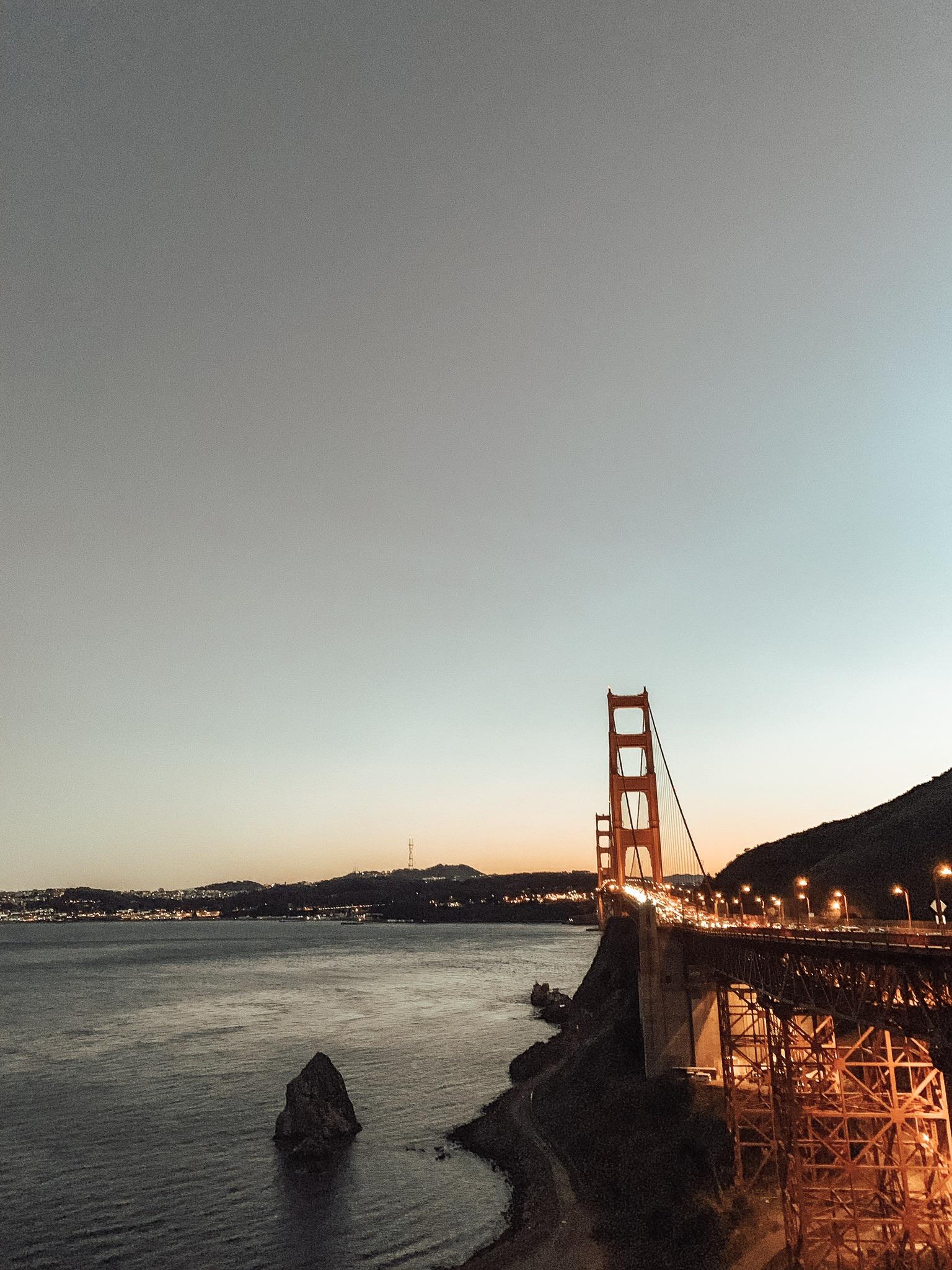 Golden Gate at sunset | Scrolller