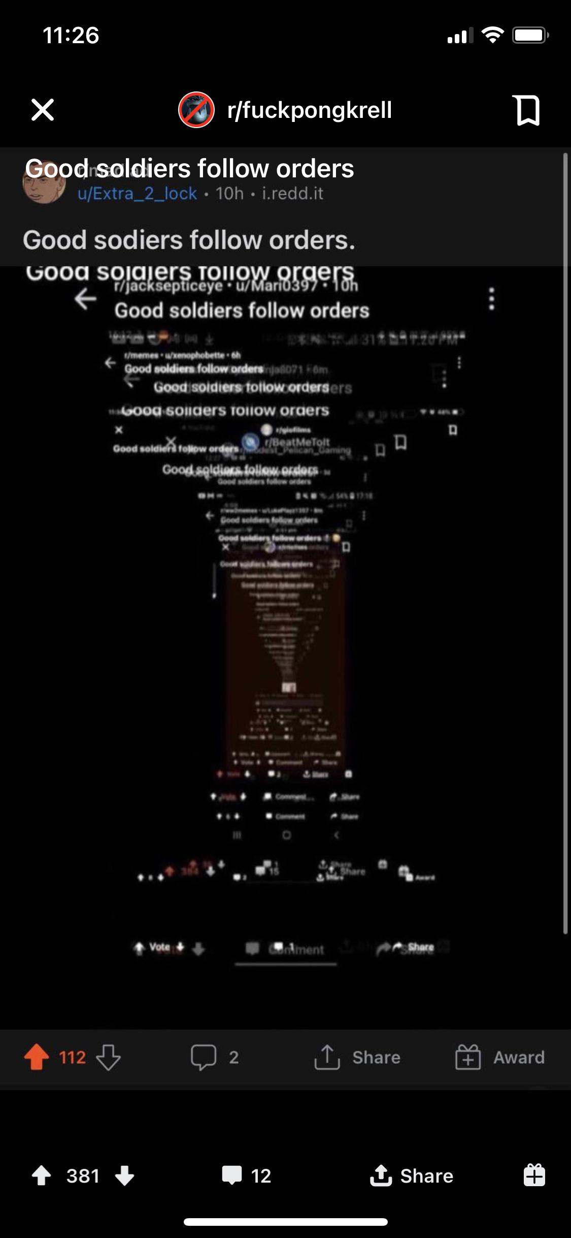 Good soldiers follow orders | Scrolller