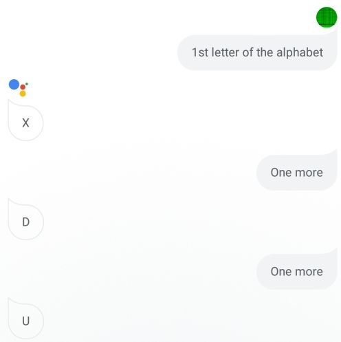 Google Assistant 's alphabet | Scrolller