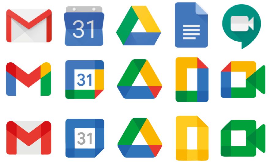 Google logo redesign that fits the original color scheme of the icons | Scrolller