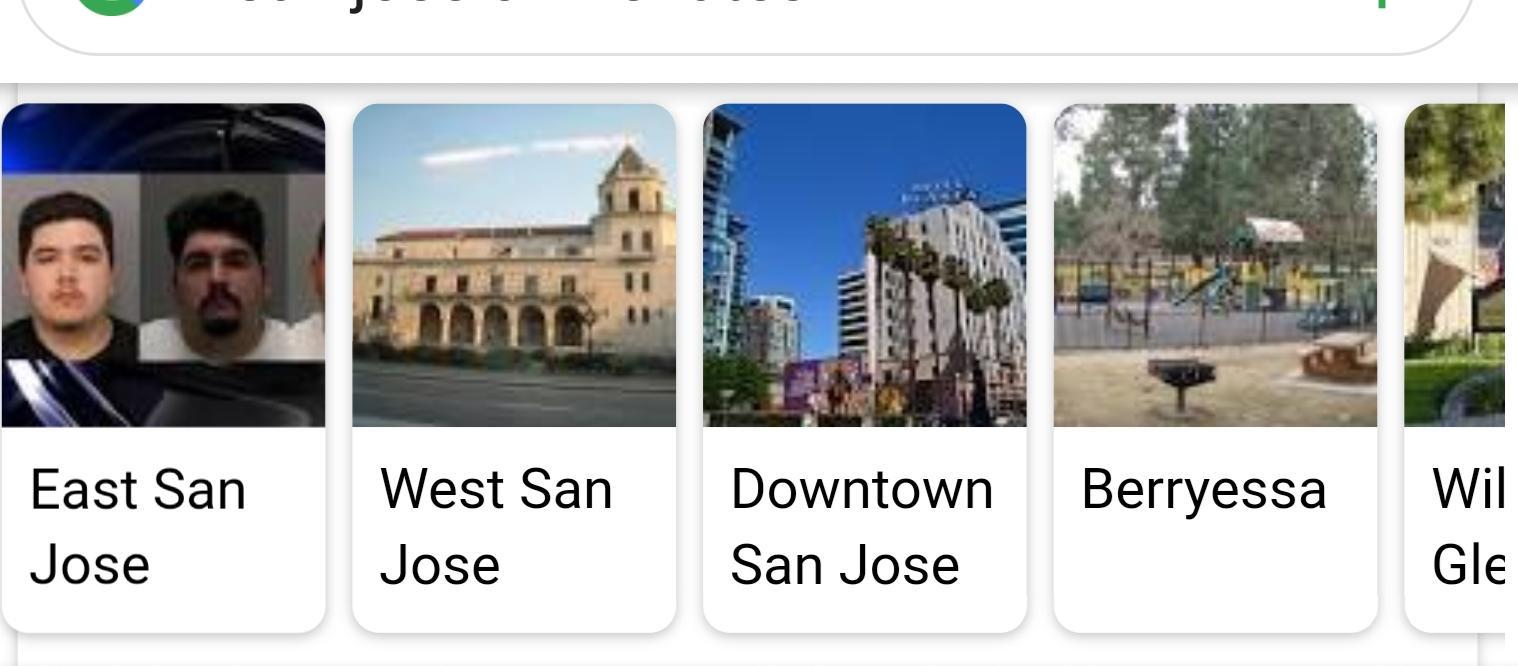 Google search of San Jose neighborhoods. One of these is not like the others. | Scrolller