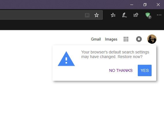 Google trying to trick me into changing the default settings . First time I am seeing this ...