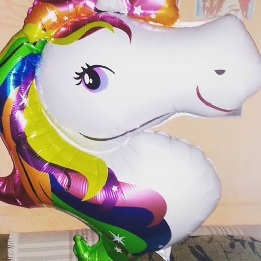 Got another unicorn balloon :D | Scrolller