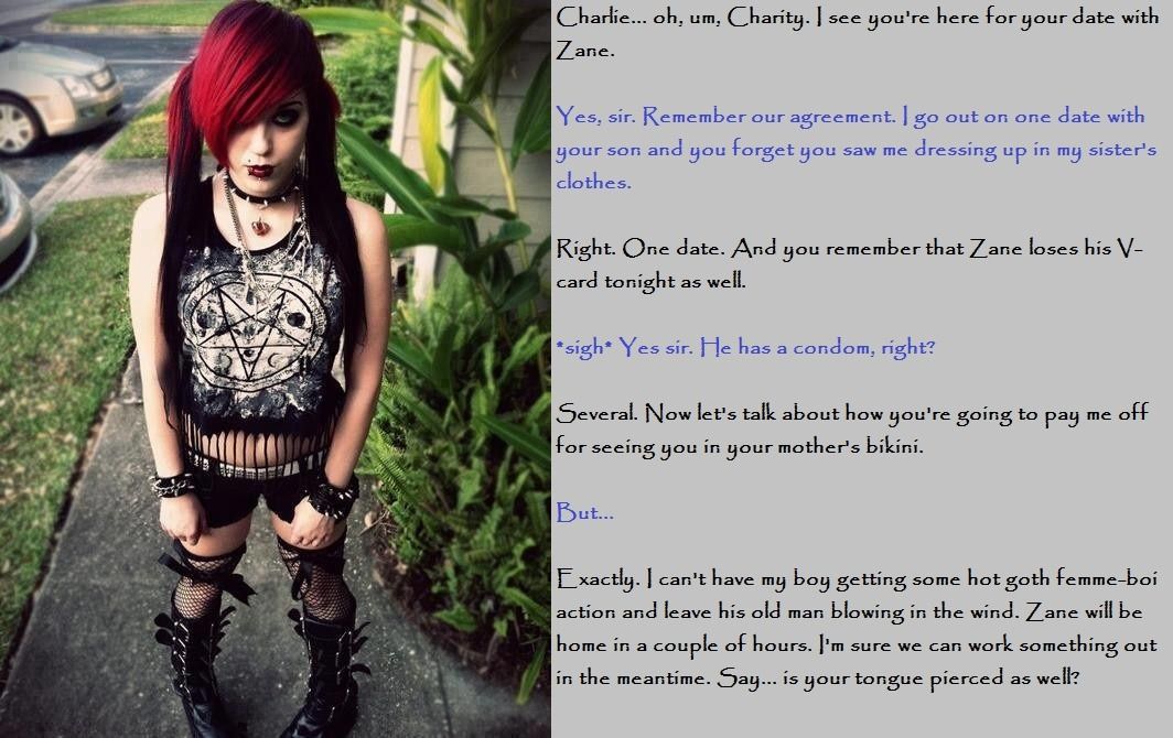 Goth femboy sissy caption | Scrolller