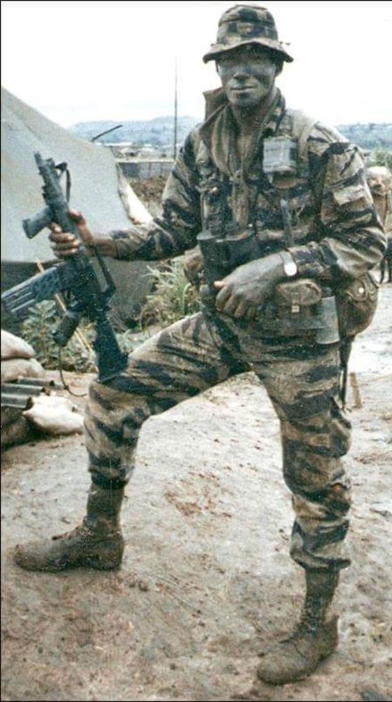 Green Beret rocking the Tiger Stripe during Vietnam. [559×1000] | Scrolller