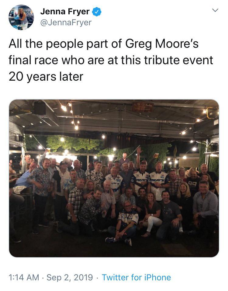 Greg Moore’s tribute | Scrolller