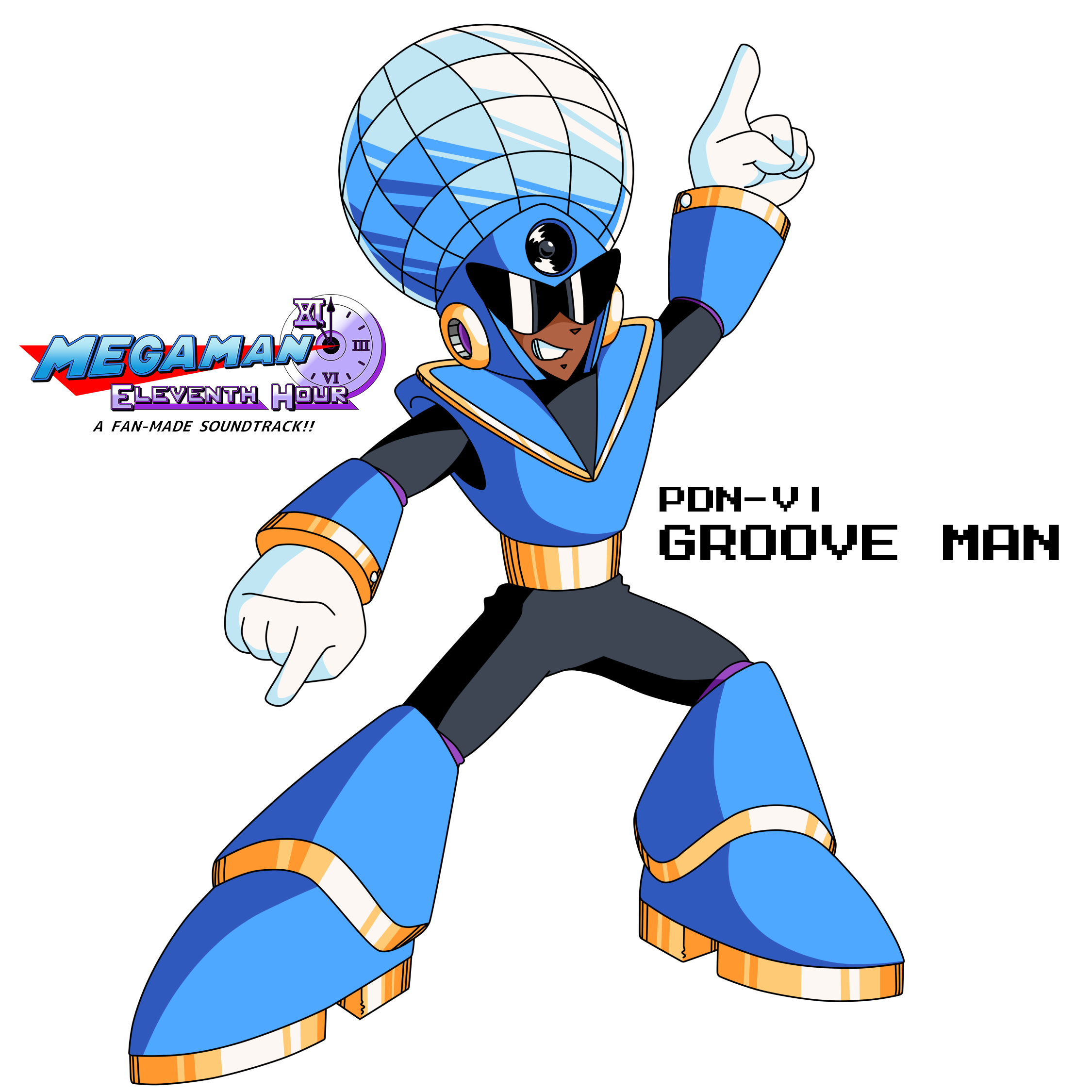 Groove Man - Mega Man Eleventh Hour (Design and artwork are a collaboration by me and Valo ...