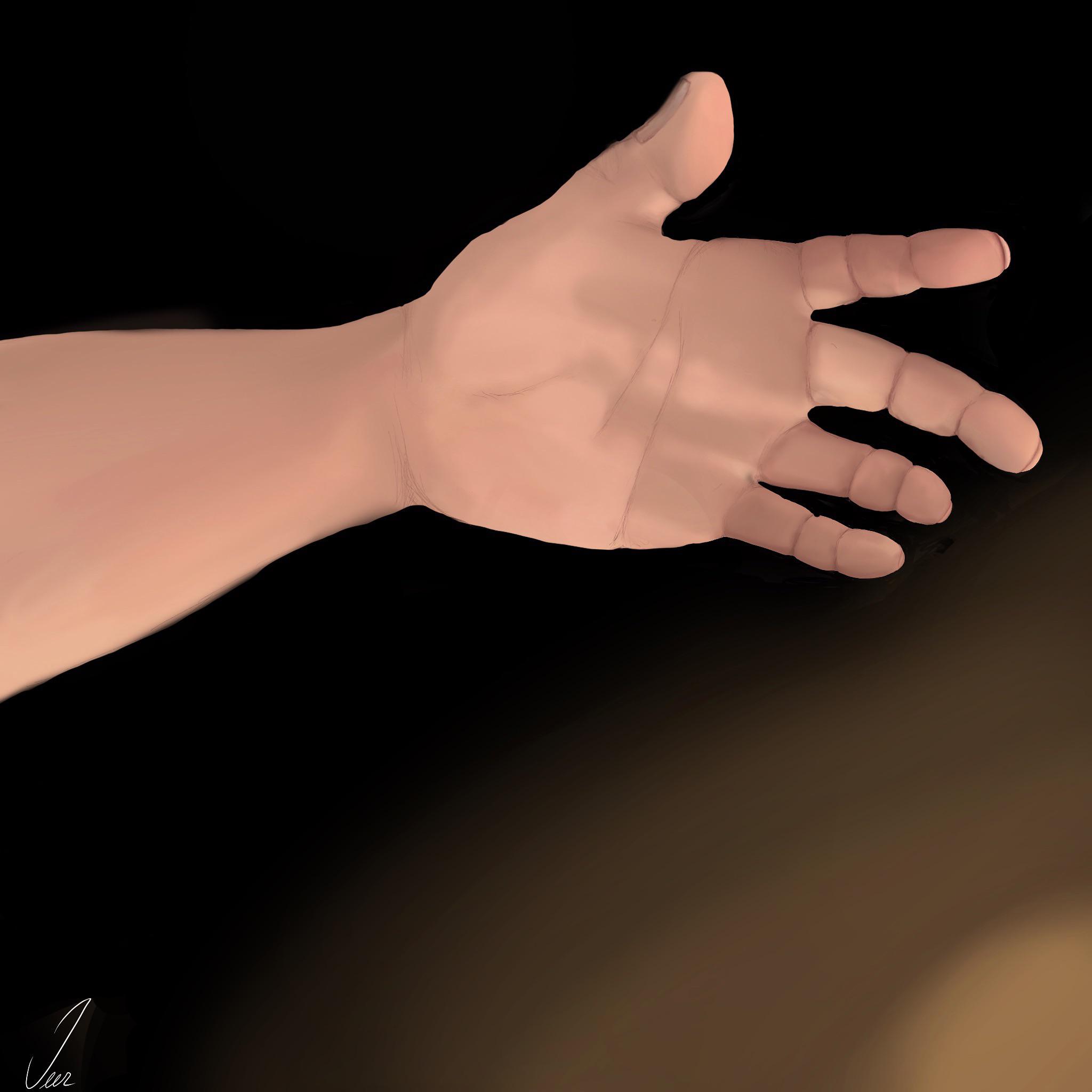 Hand Study - Digital Art (Procreate), 2021 | Scrolller