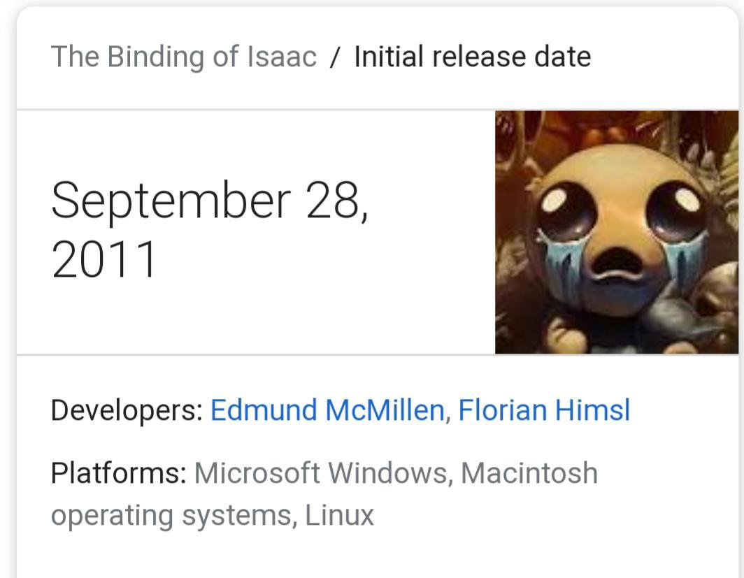 Happy birthday Binding of Isaac!!! (Original Flash game) | Scrolller