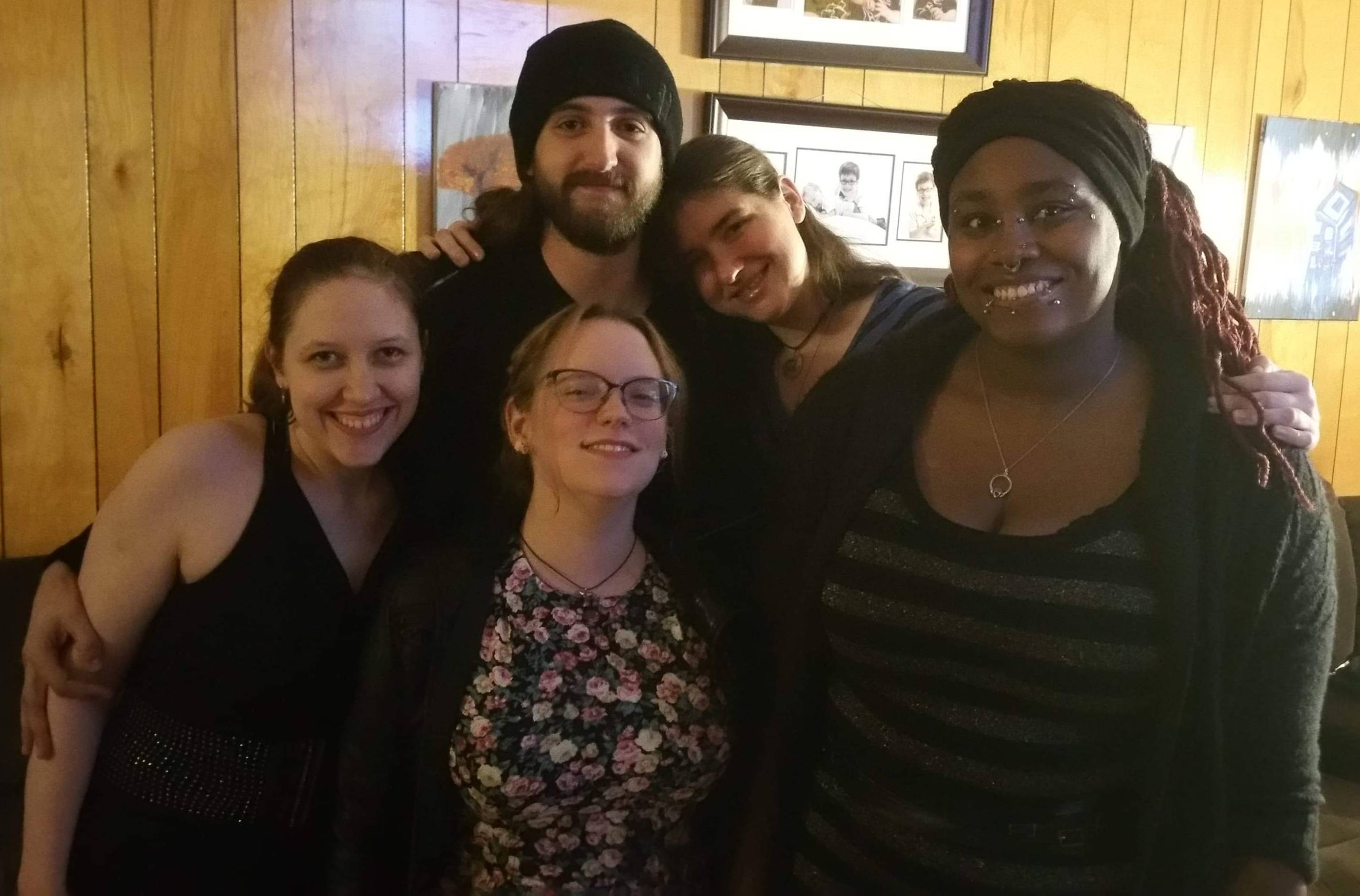 Happy polycule outing at a friend's birthday party! | Scrolller