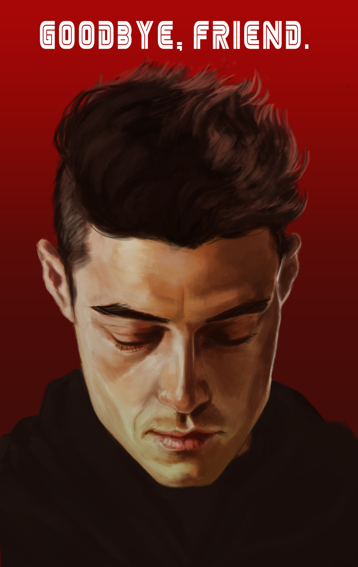 Hard saying goodbye to a masterpiece, just finished painting this after watching the finale ...