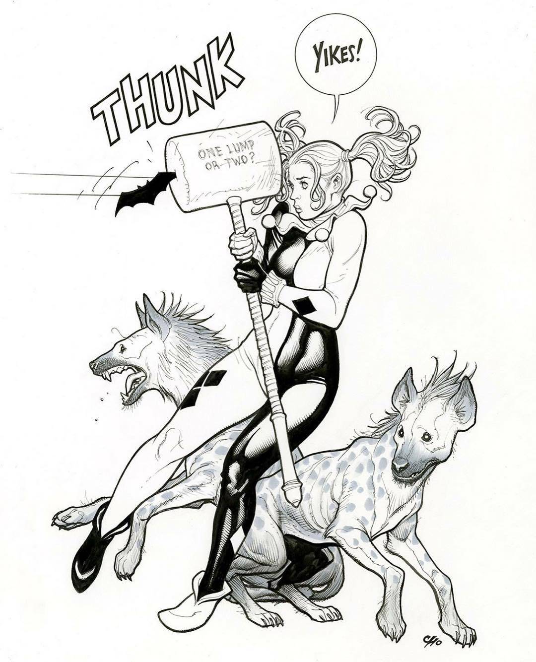 Harley Quinn #52 variant cover by Frank Cho | Scrolller