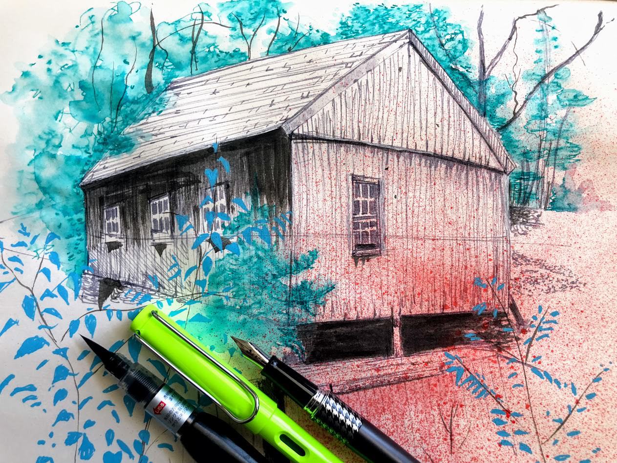 Having an absolute blast sketching with fountain pens! | Scrolller