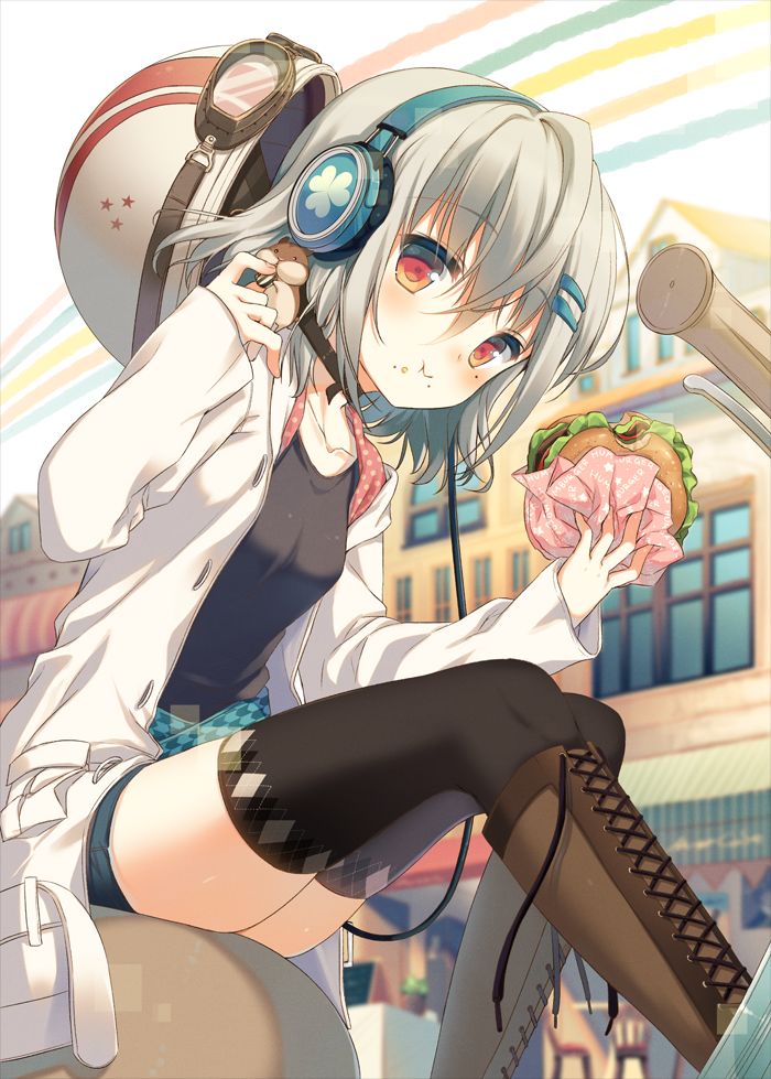 Headphone and burger [original] | Scrolller