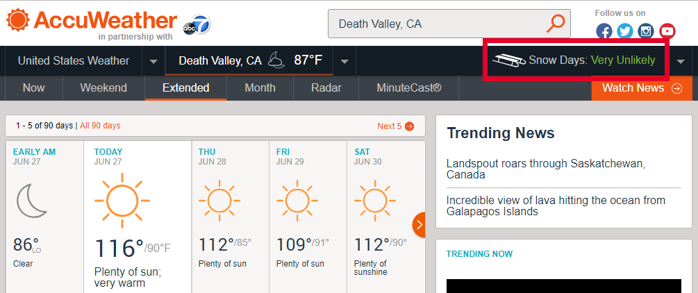 Helpful forecast information. | Scrolller