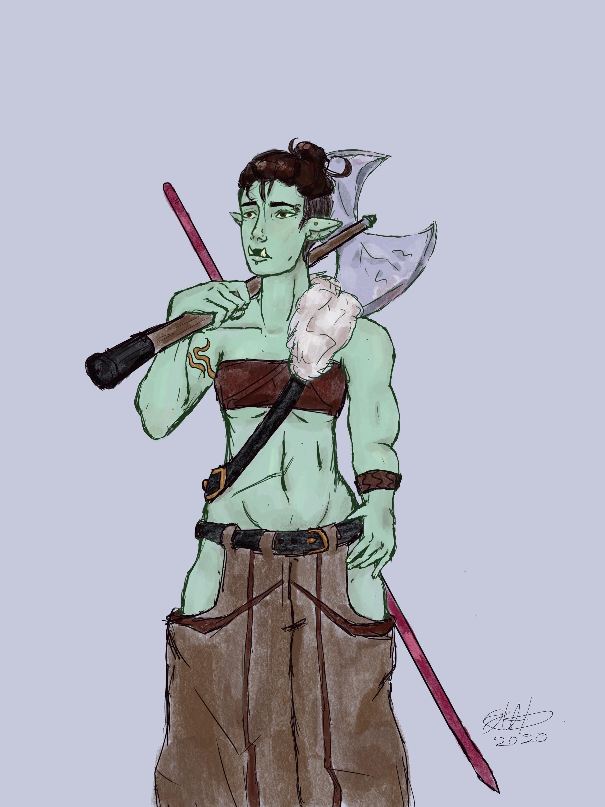Here’s my barbarian orc | Scrolller