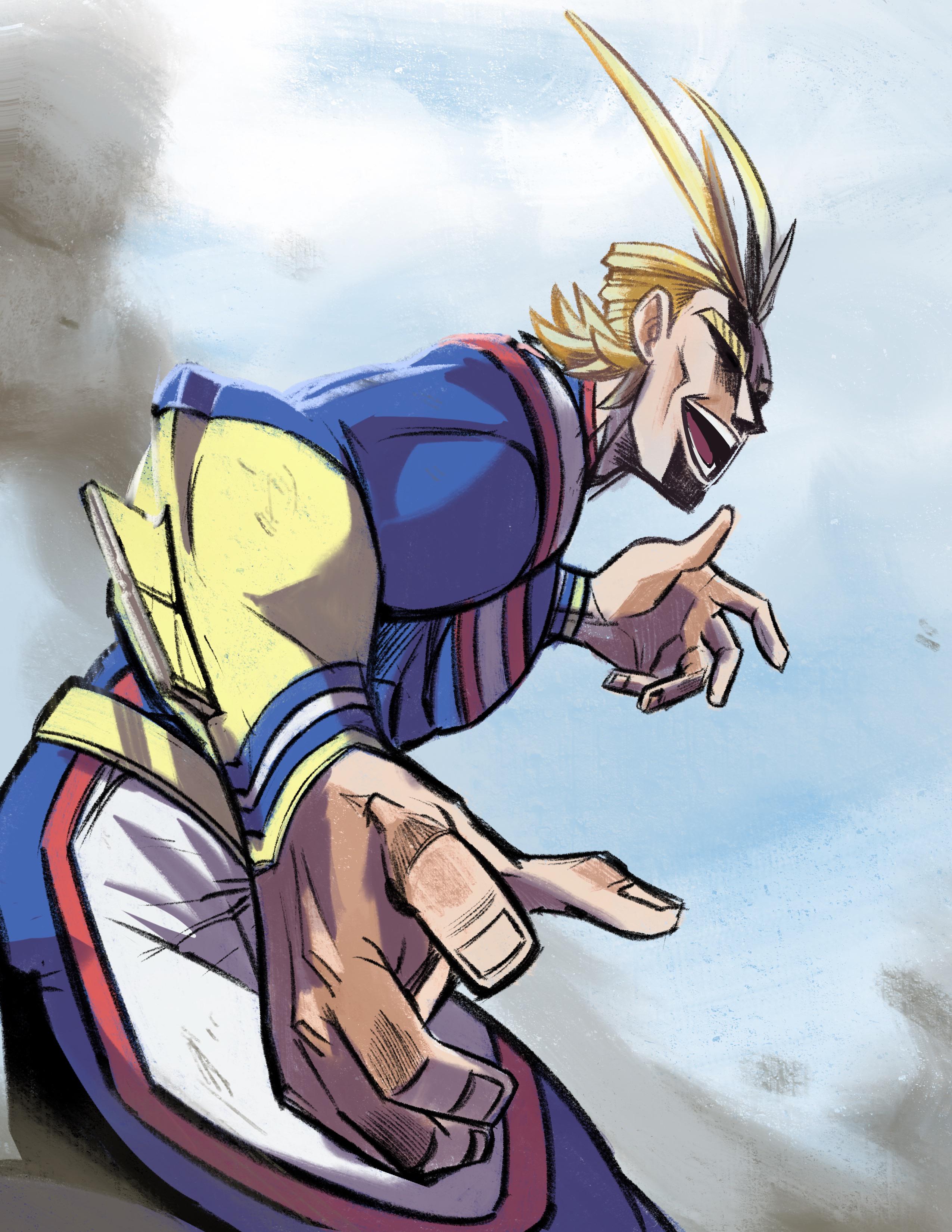 Here’s my drawing of All Might! | Scrolller