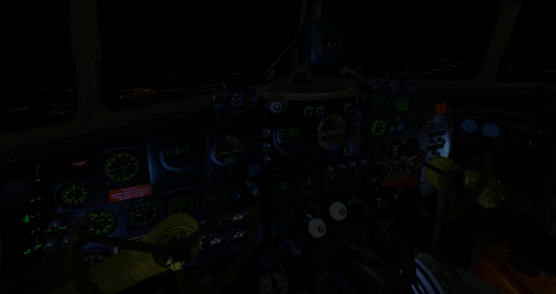 Here we go again. DC3 around the world. Night time cockpit view departing EDNY | Scrolller