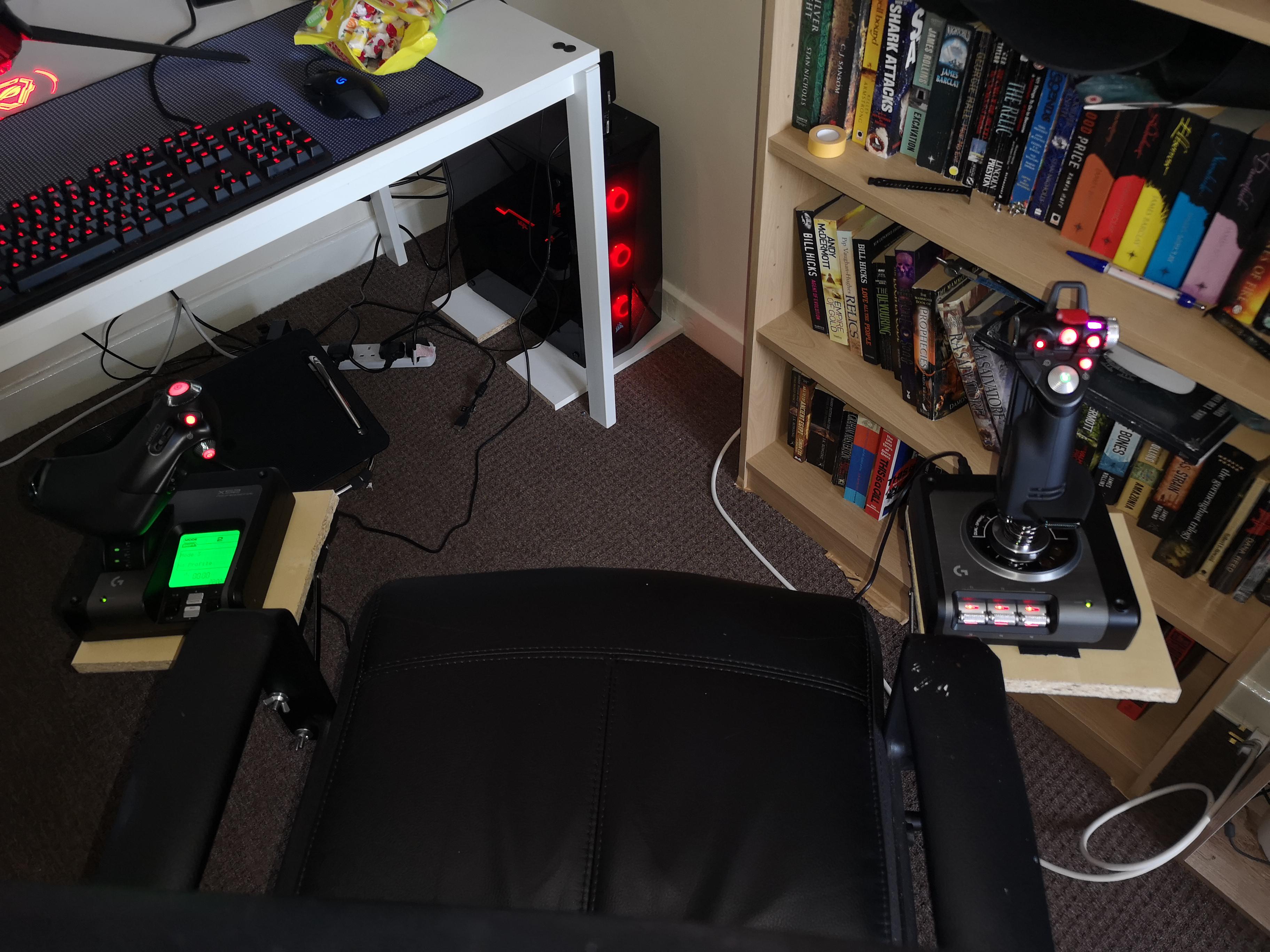Here's my home made hotas mounts. | Scrolller