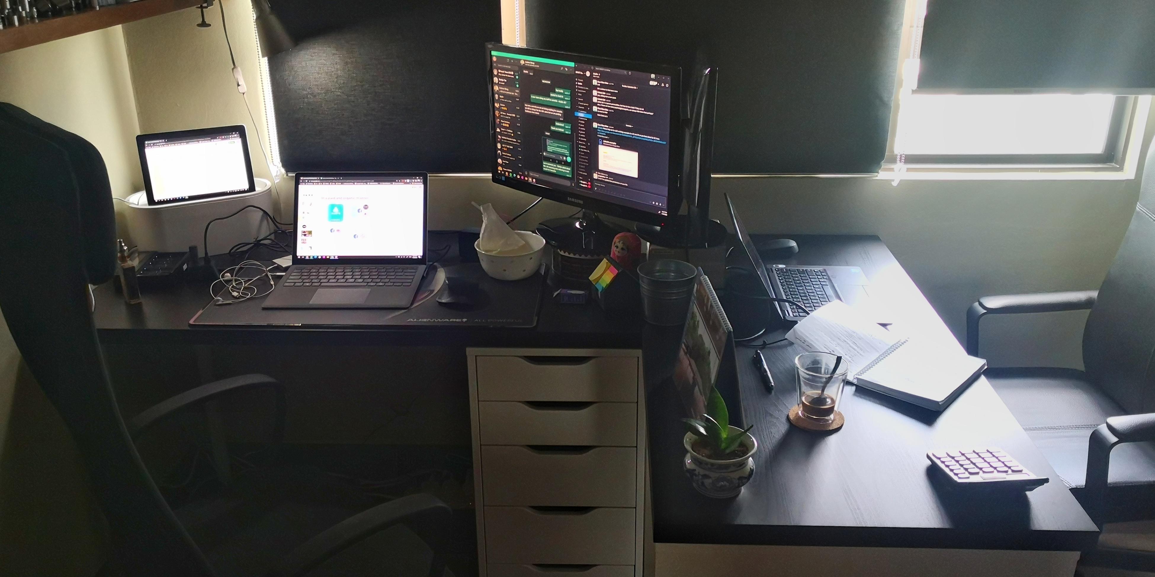 His and hers WFH setups | Scrolller