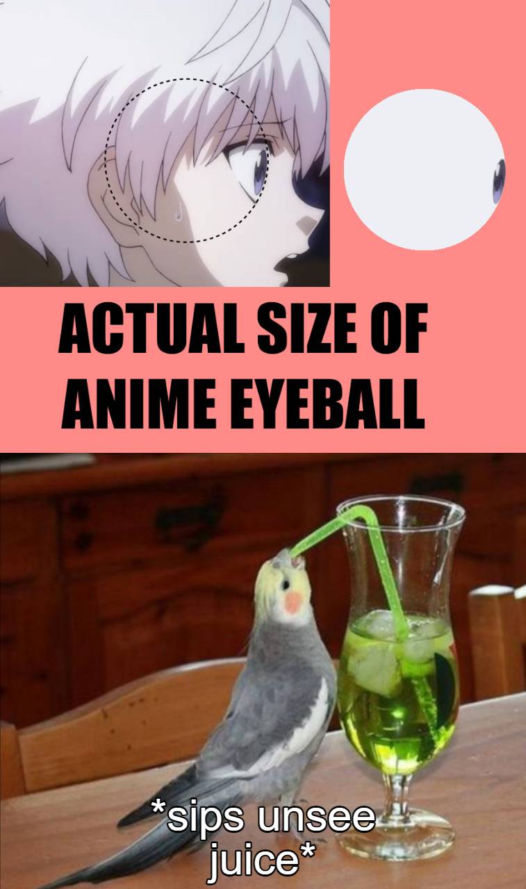 his eye reaches his ear,why?? | Scrolller