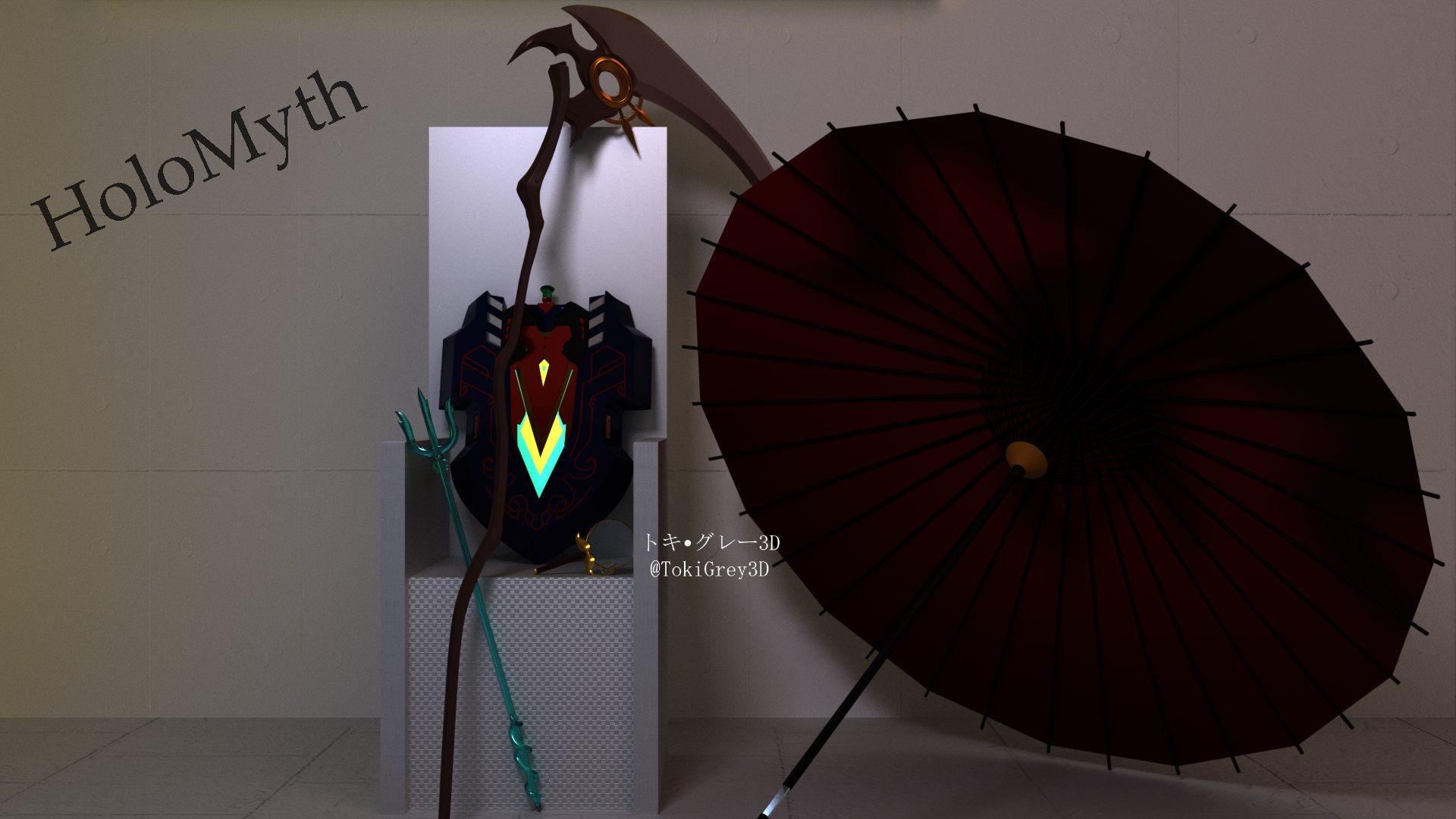 HoloMyth's Signature Artifacts in 3D. by @TokiGrey3D | Scrolller