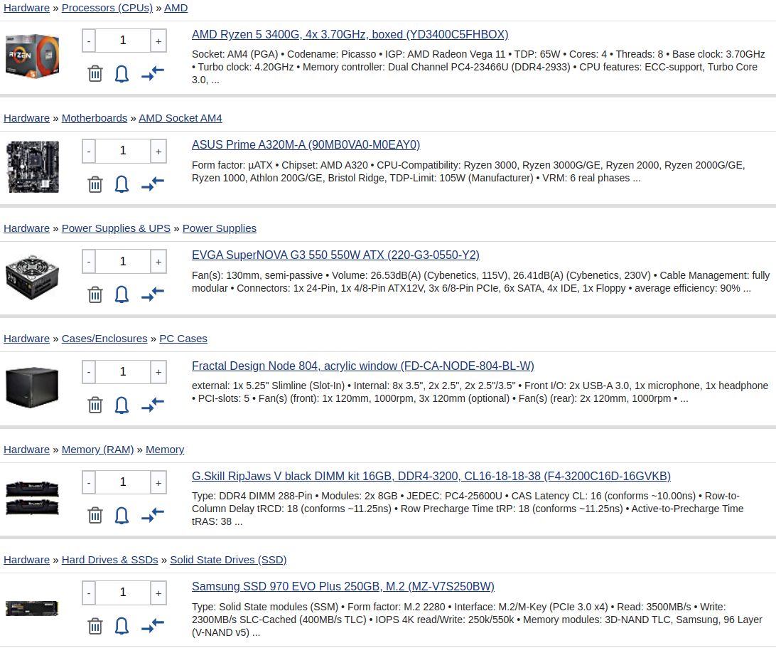 Home - NAS Build - hardware selection | Scrolller