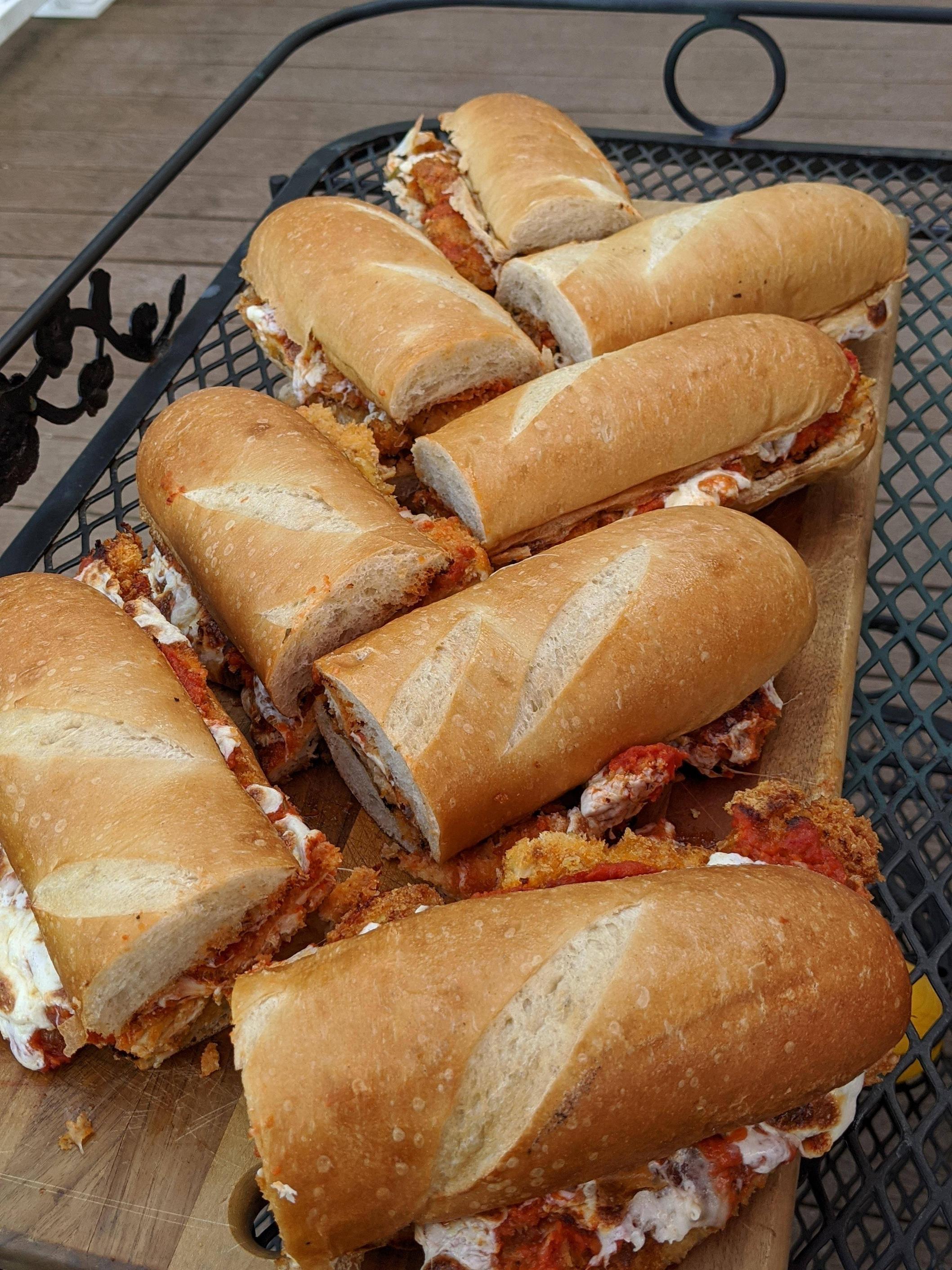 [Homemade] Chicken parm hoagies! | Scrolller