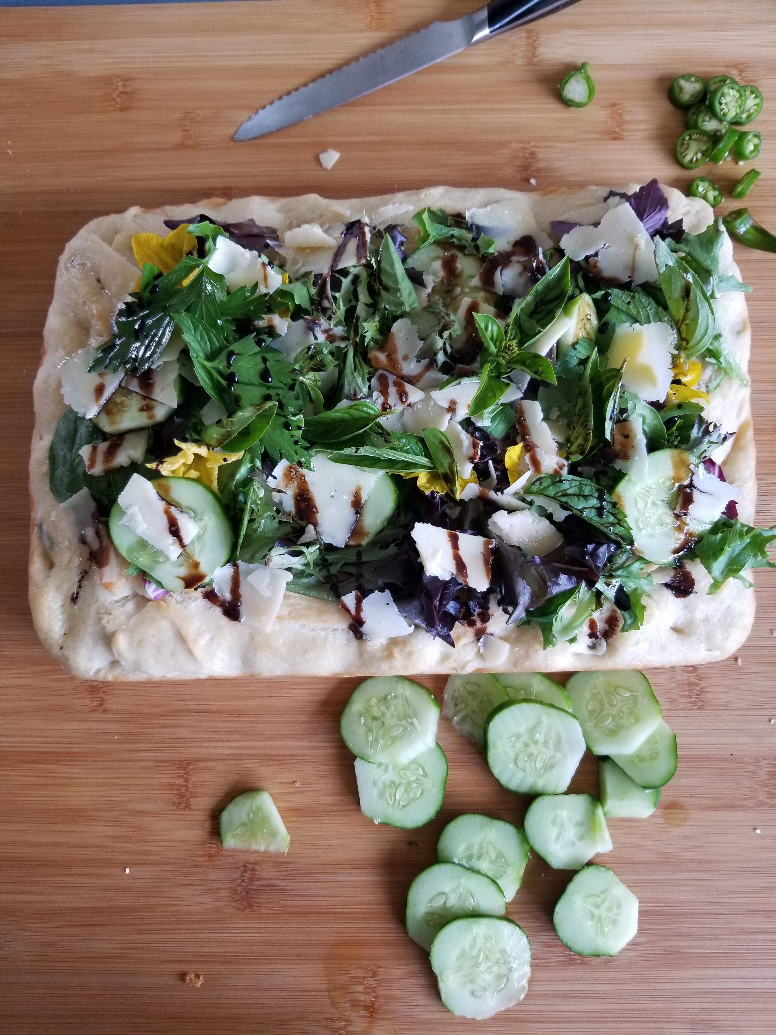 Homemade garden focaccia | Scrolller