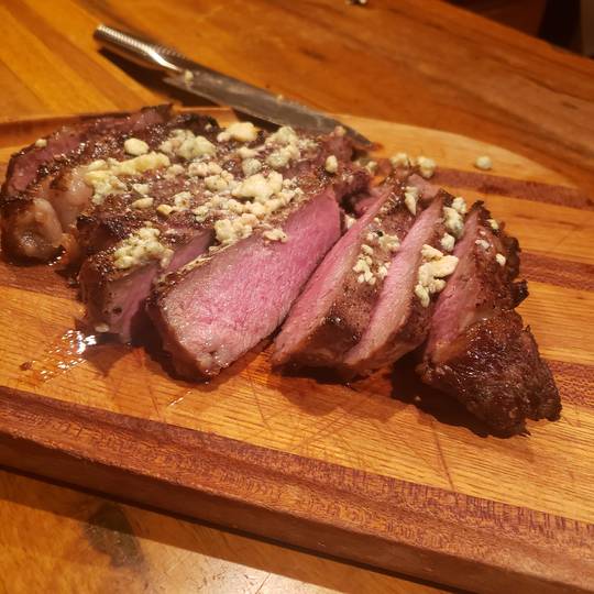 [Homemade] Grass fed ribeye with oregonzola | Scrolller